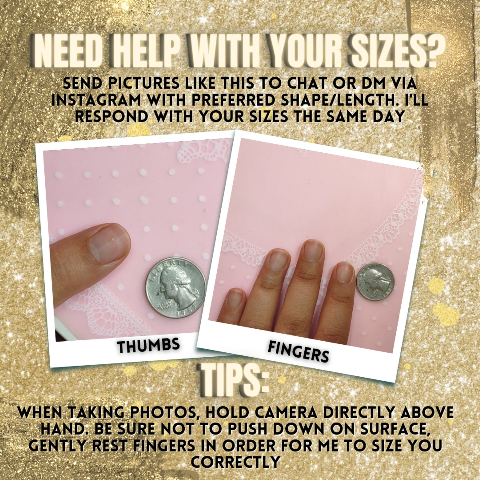 Glitter Ombre With Angels and Roses Luxe Press-on Nail Set Free ...