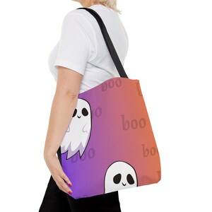 Spooky Ghost Tote Bag - Etsy