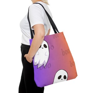 Spooky Ghost Tote Bag - Etsy