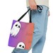 Spooky Ghost Tote Bag - Etsy