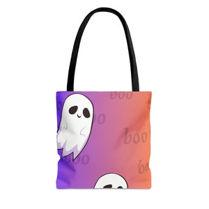 Spooky Ghost Tote Bag - Etsy