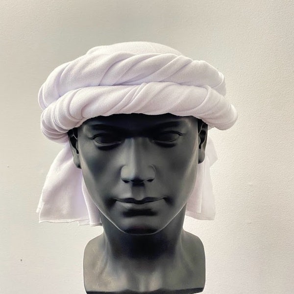 White Turban Hat - Etsy