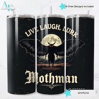 Retro Mothman Logo SVG PNG | Vintage Cryptid Clipart for Cricut ...
