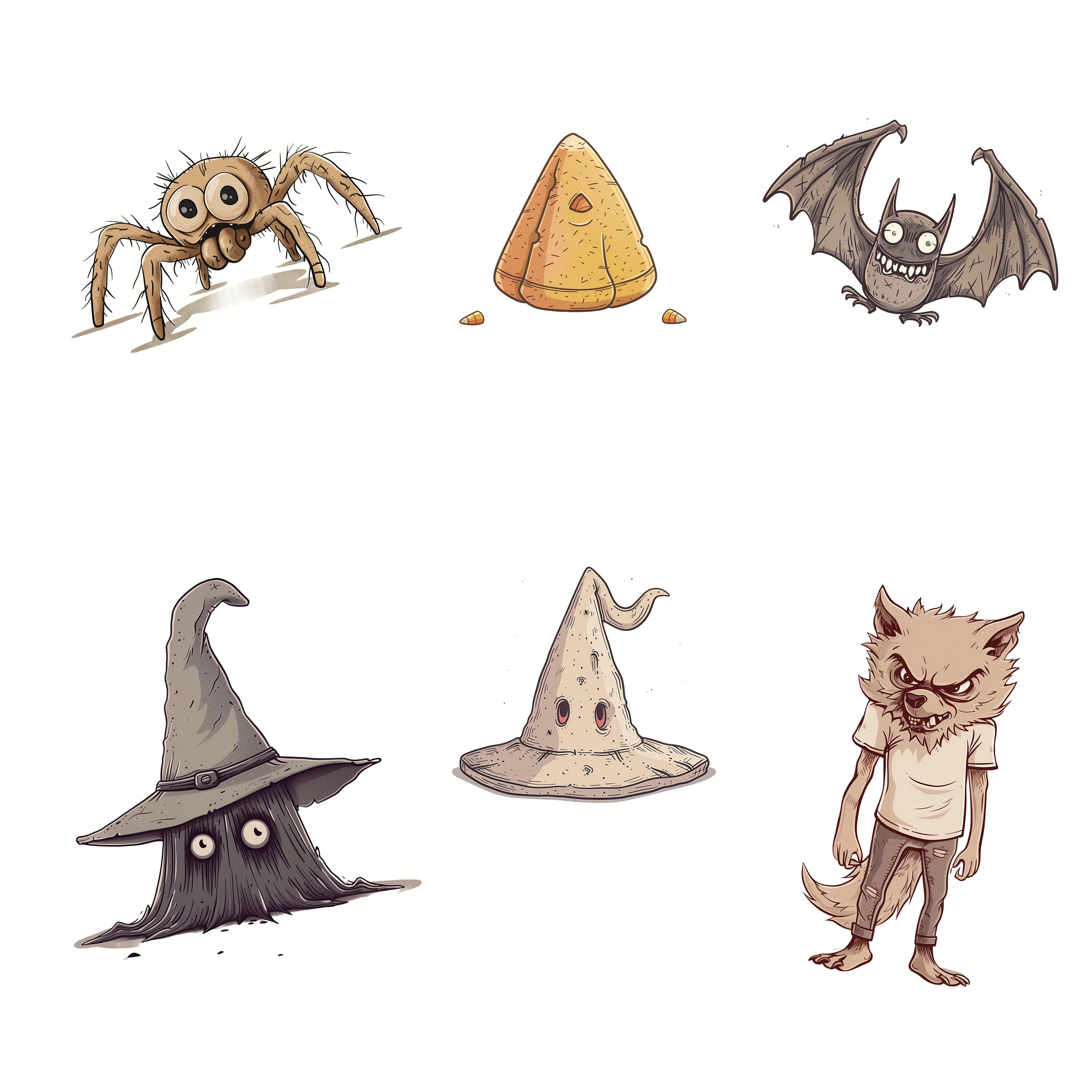 Spooky Halloween Clipart Bundle | 20 Transparent PNG Files | High ...