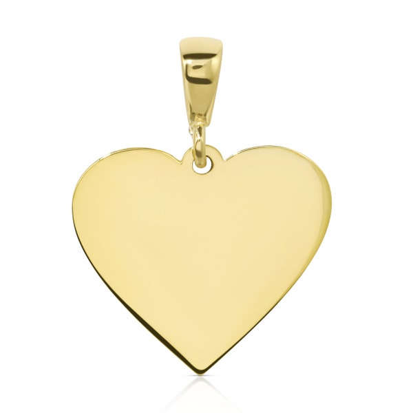 Gold Heart Charm - Etsy