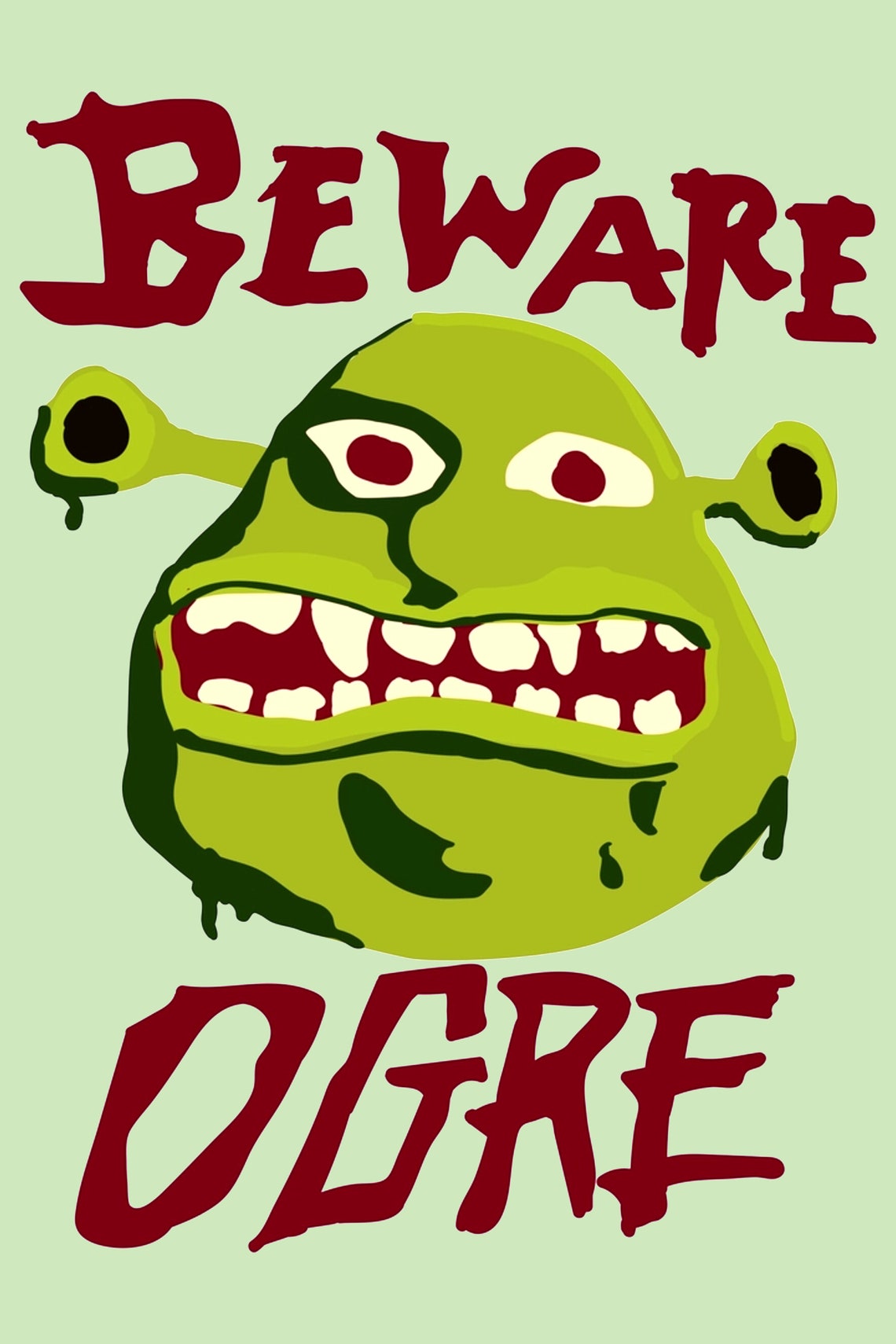 Beware Ogre SVG Beware Ogre Shrek SVG Shrek SVG | Etsy