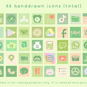 Cute Cat Plant Shop Green Icon Set Ios & Android App Icons | Wallpapers ...