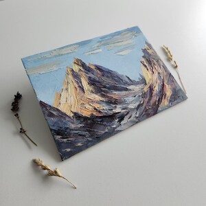 Italian Dolomites Italian Alps Painting Mountain Art Dolomites ...