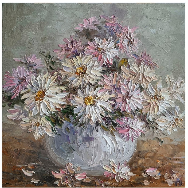 Daisy Painting - Etsy