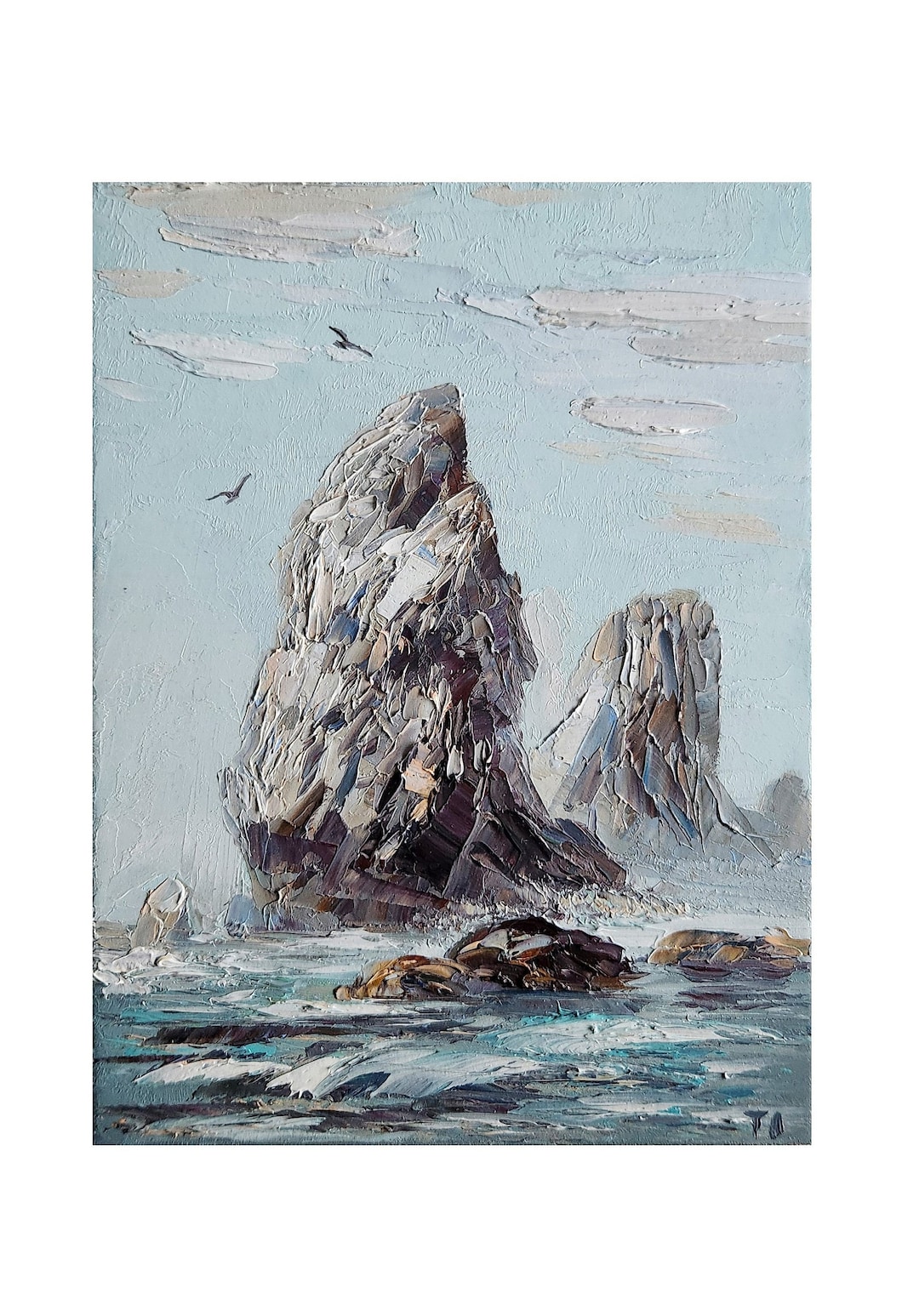 Oregon Seascape Painting Cannon Beach Painting Portland Painting Oregon ...