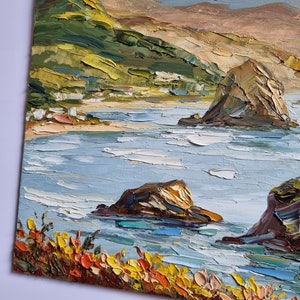 Oregon Coastline Painting Coast Painting Ocean Beach Painting Oregon ...