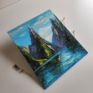 Milford Sound Painting New Zealand Lanscape Mountain Art Wall Art 12 by ...