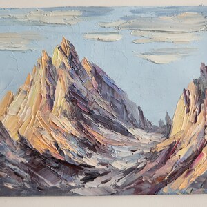 Italian Dolomites Italian Alps Painting Mountain Art Dolomites ...