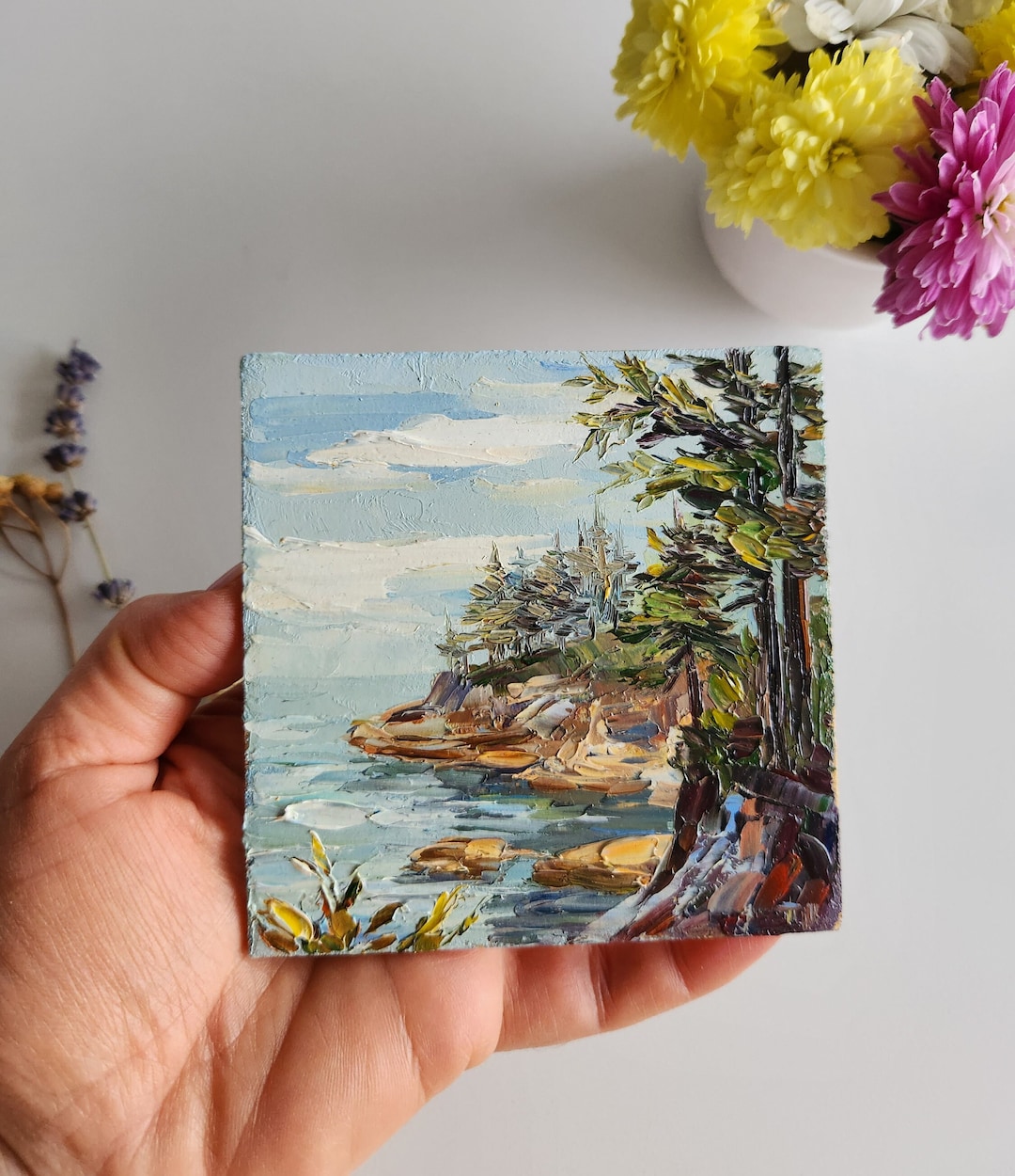 Cape Flattery Washington Painting Washington Coastline Coastline ...