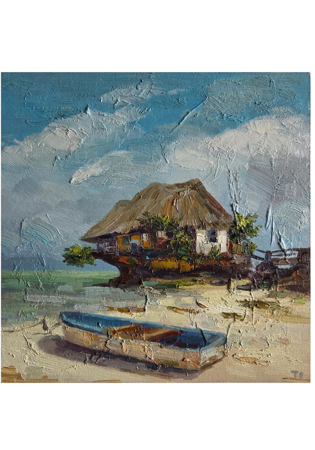 Zanzibar Tanzania Oil Painting Paradise Africa Wall Art Travel Gift 10 ...