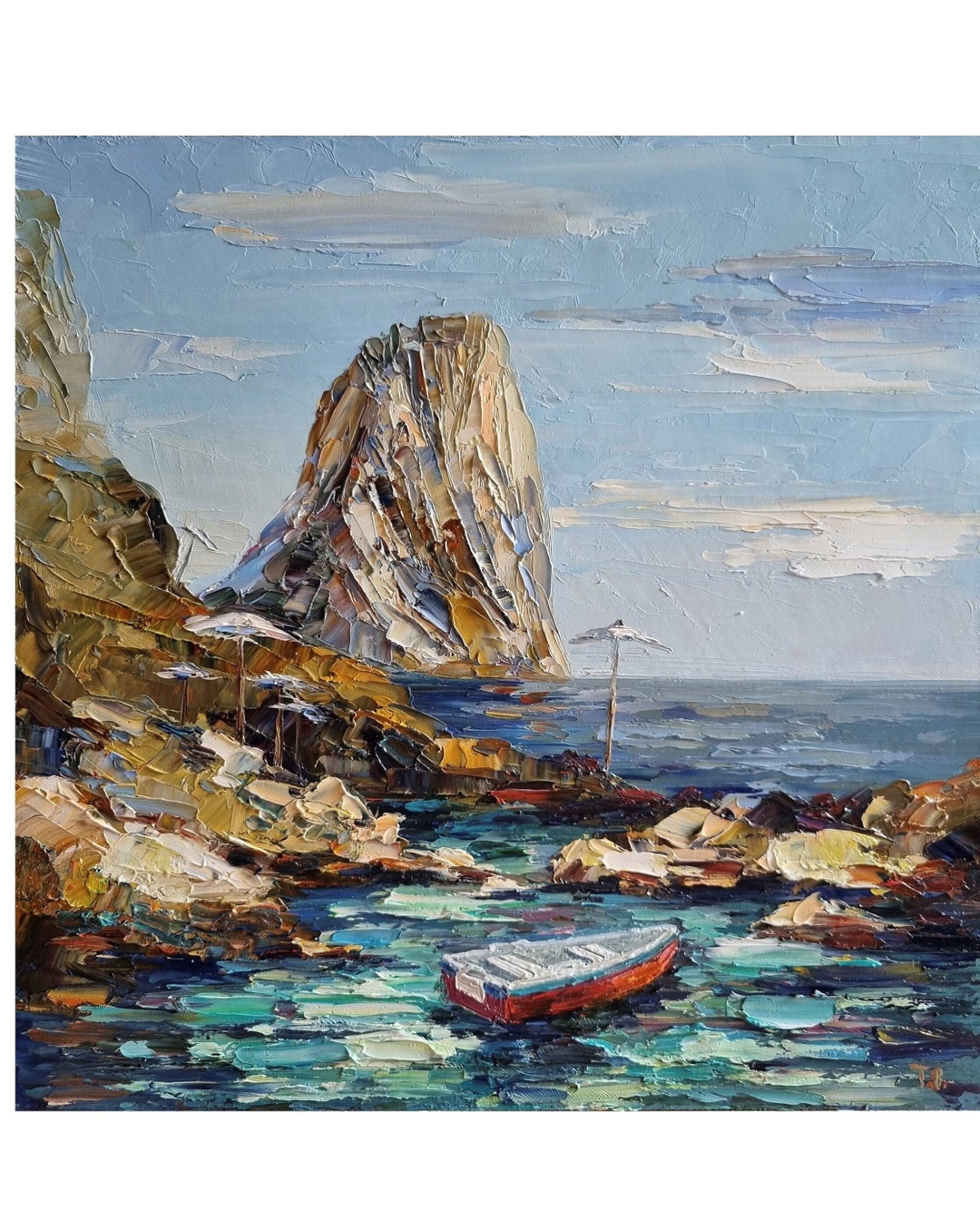 Original Capri Painting Landscape Painting Amalfi Coast Italy Landscape ...