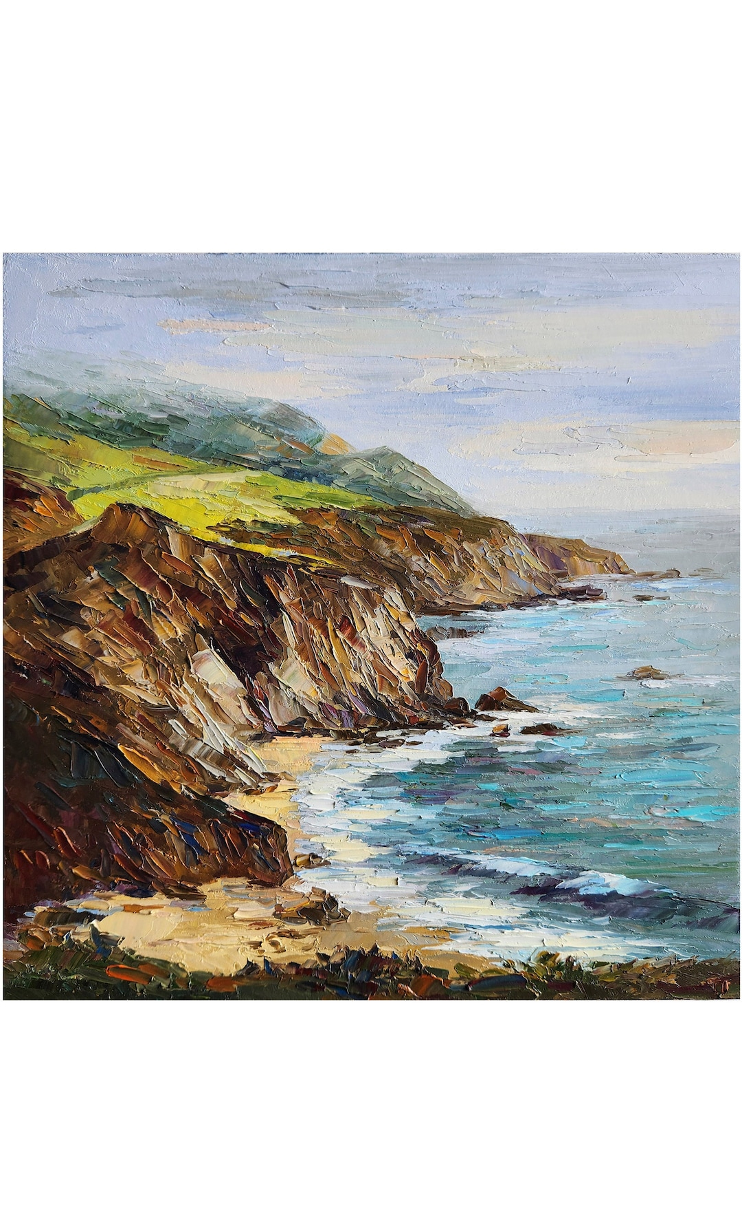 Original Big Sur Monterey Painting Monterey Coastline California ...