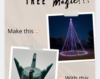 Christmas Tree Flag Pole Mega Topper Light Hook USA - Etsy