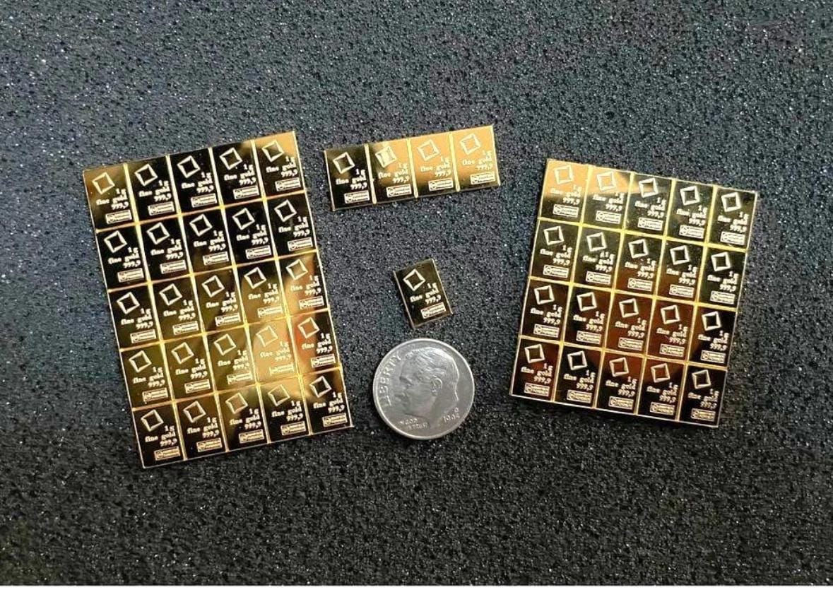 1 Gram Gold Bar Stocking Stuffer - Etsy