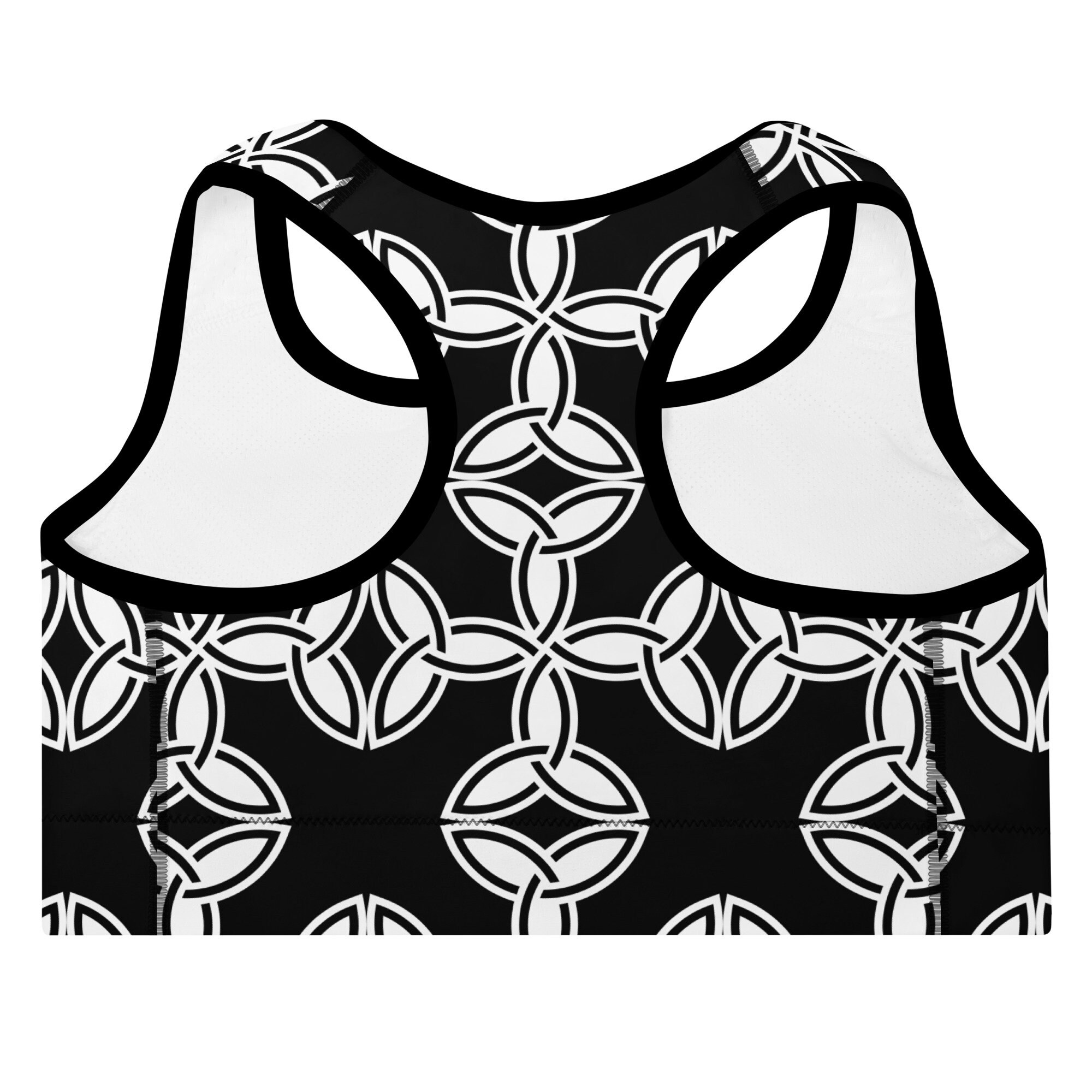 Padded Sports Bra, Barre Class Top, Yoga Bra, Racerback Weighlifting ...