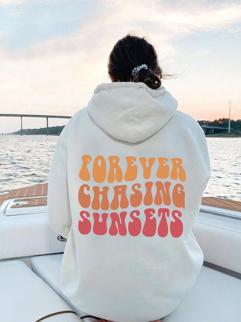 Forever Chasing Sunset Hoodie Aesthetic Sweatshirt - Etsy
