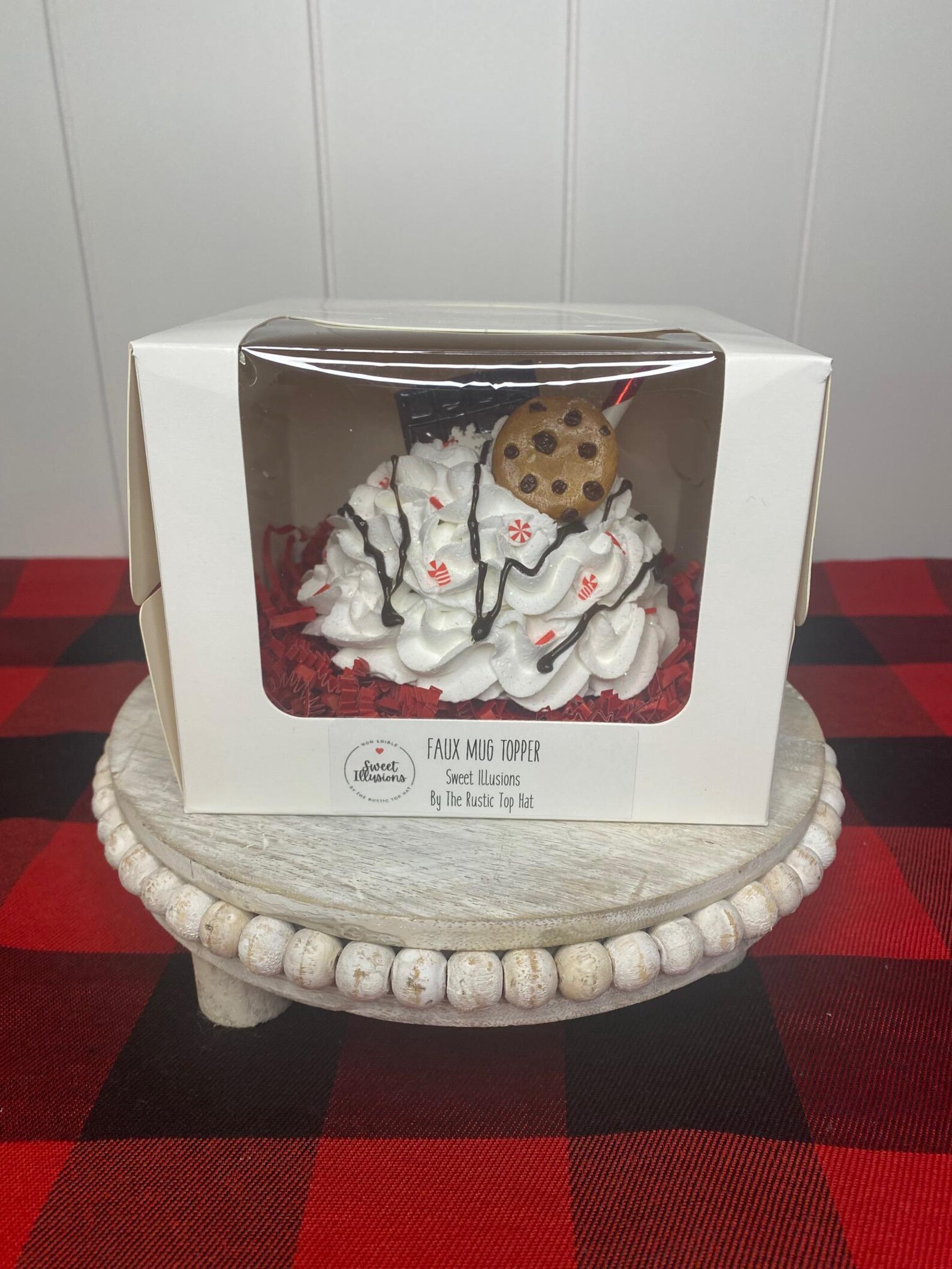 North Pole Mug Topper Chocolate Bar and Cookie Mug Topper Whipped Cream ...