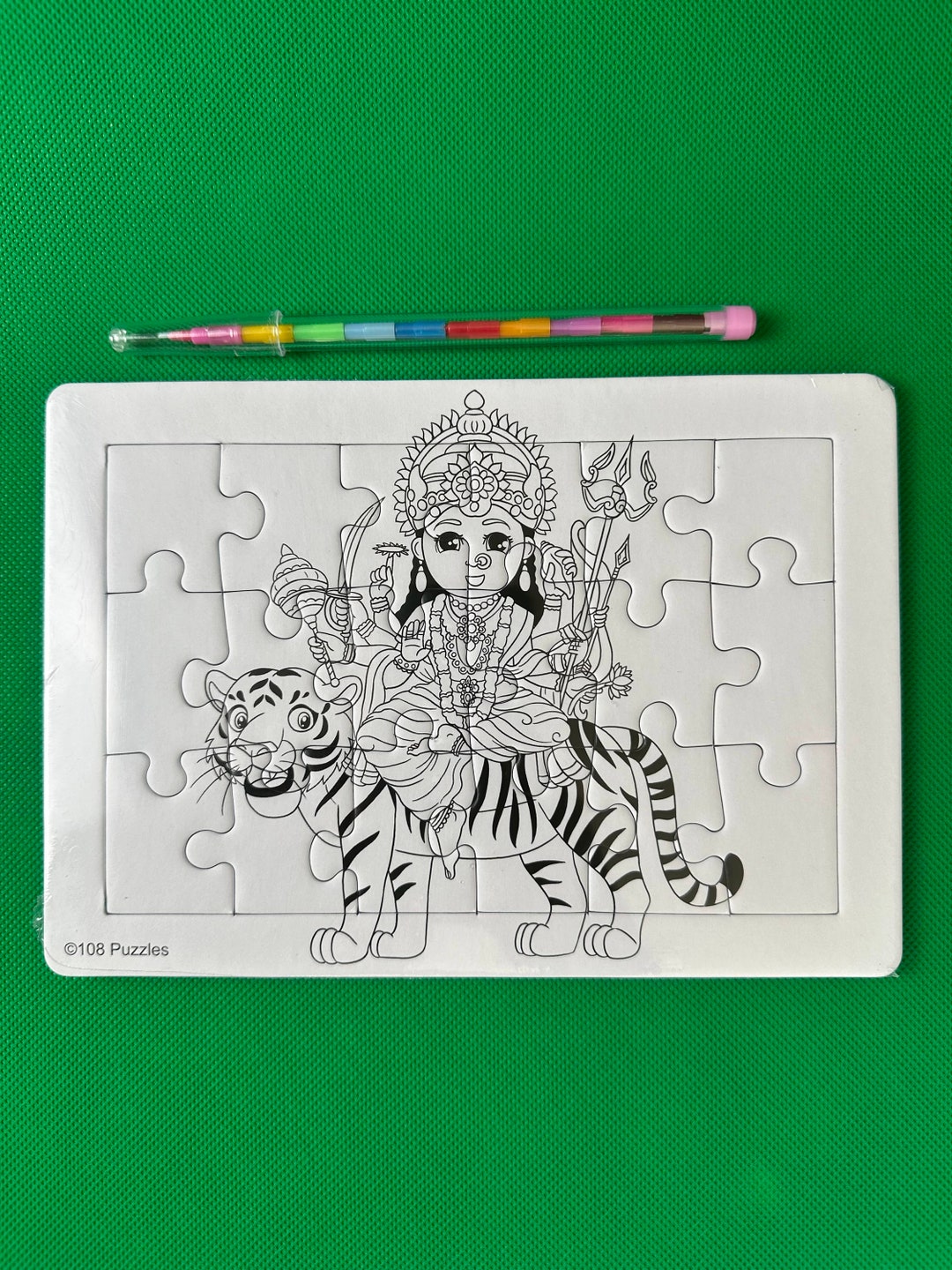 Navratri Return Gifts Mataji Ambe Durga Maa Colouring Puzzle With ...