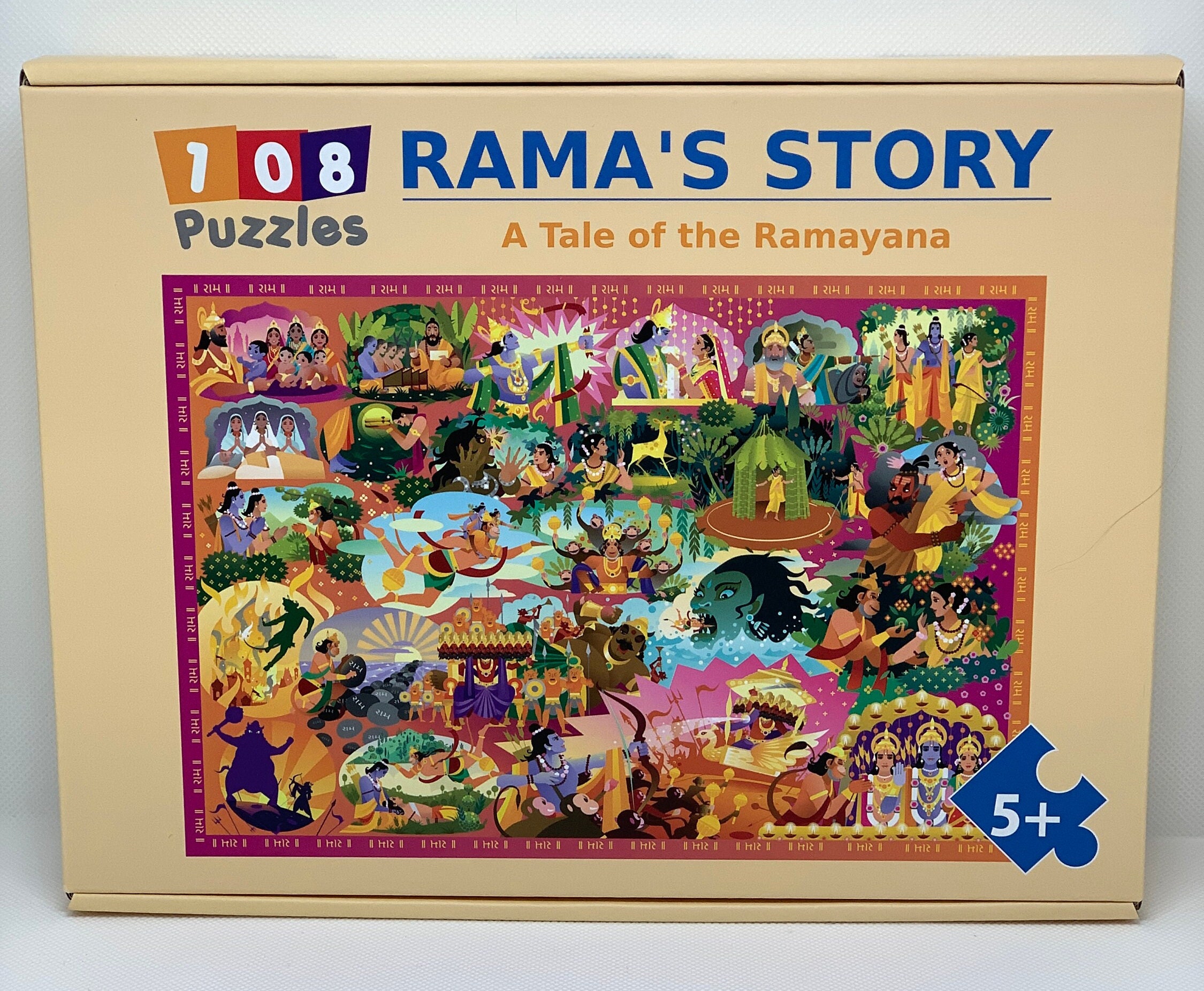 Rama's Story - Hindu Gods Ram, Sita, Hanuman Puzzle on the Ramayana ...