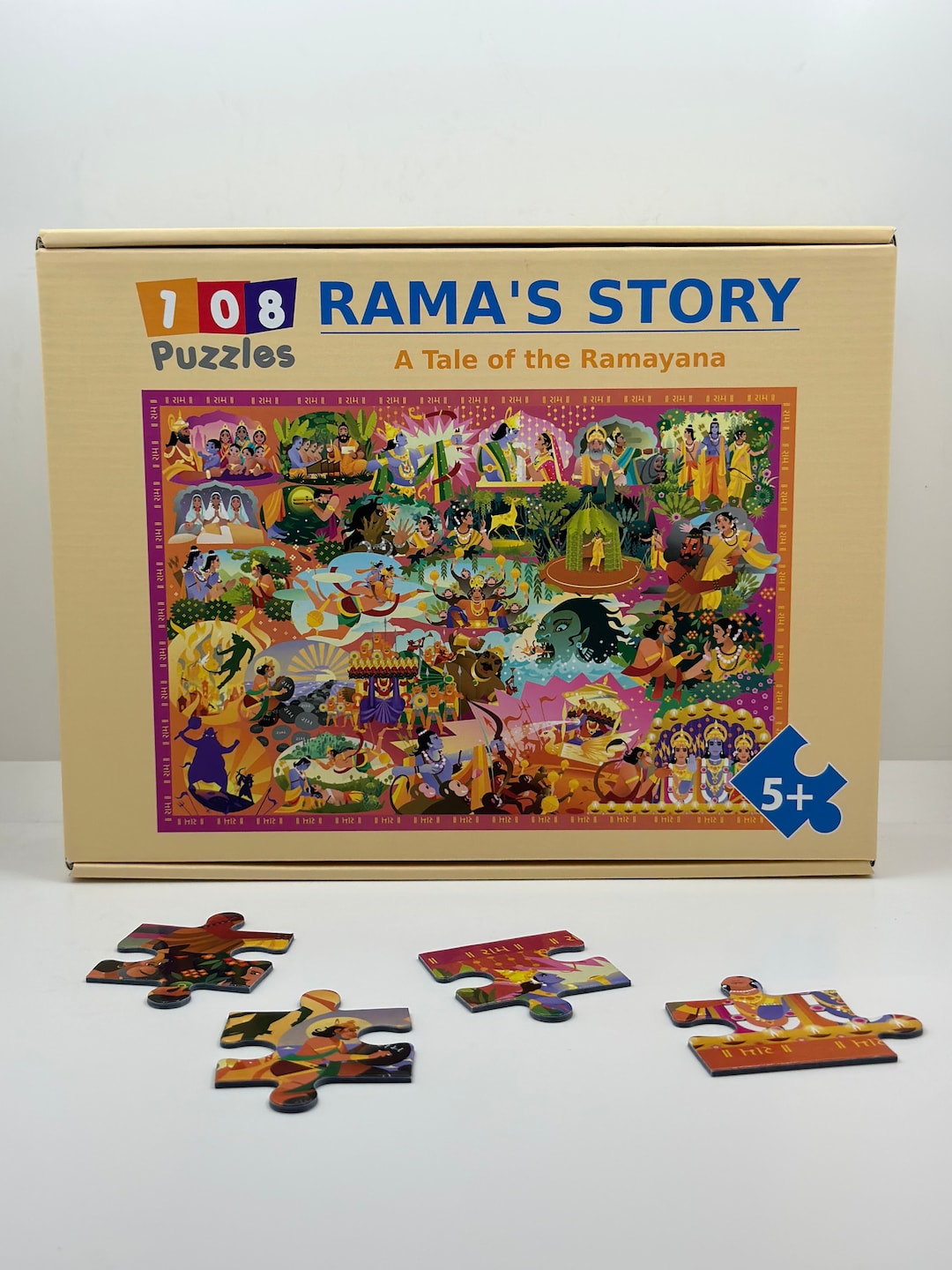 Rama's Story - Hindu Gods Ram, Sita, Hanuman Puzzle on the Ramayana ...
