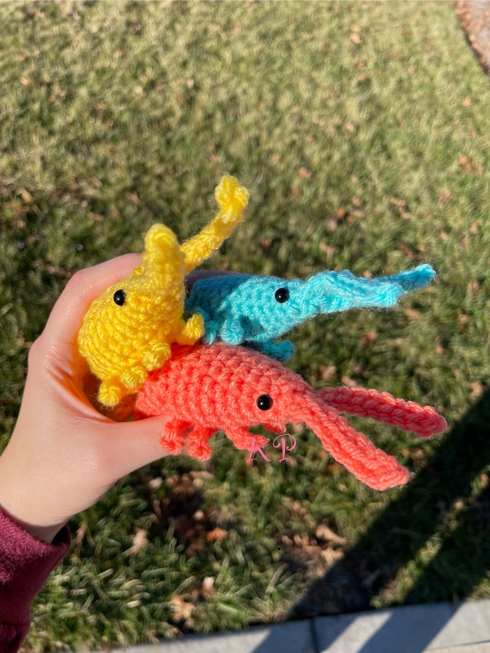 Emotional Support Shrimp | Crochet Animal | Amigurumi Plush | Finished ...