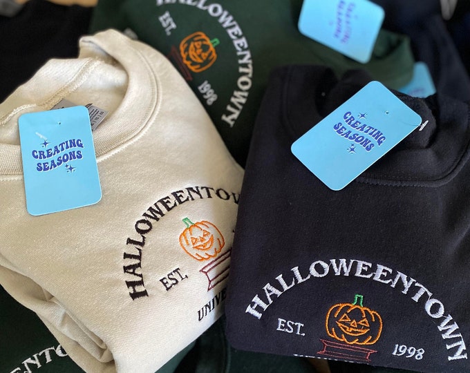 Halloweentown University Embroidered Sweatshirt Fall Sweater ...