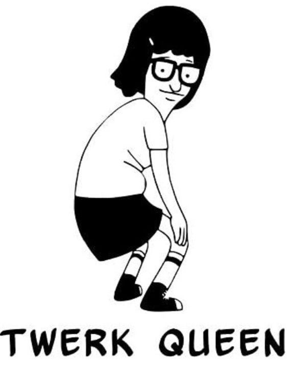 Twerk Queen Tina Bobs Burgers Svg Etsy