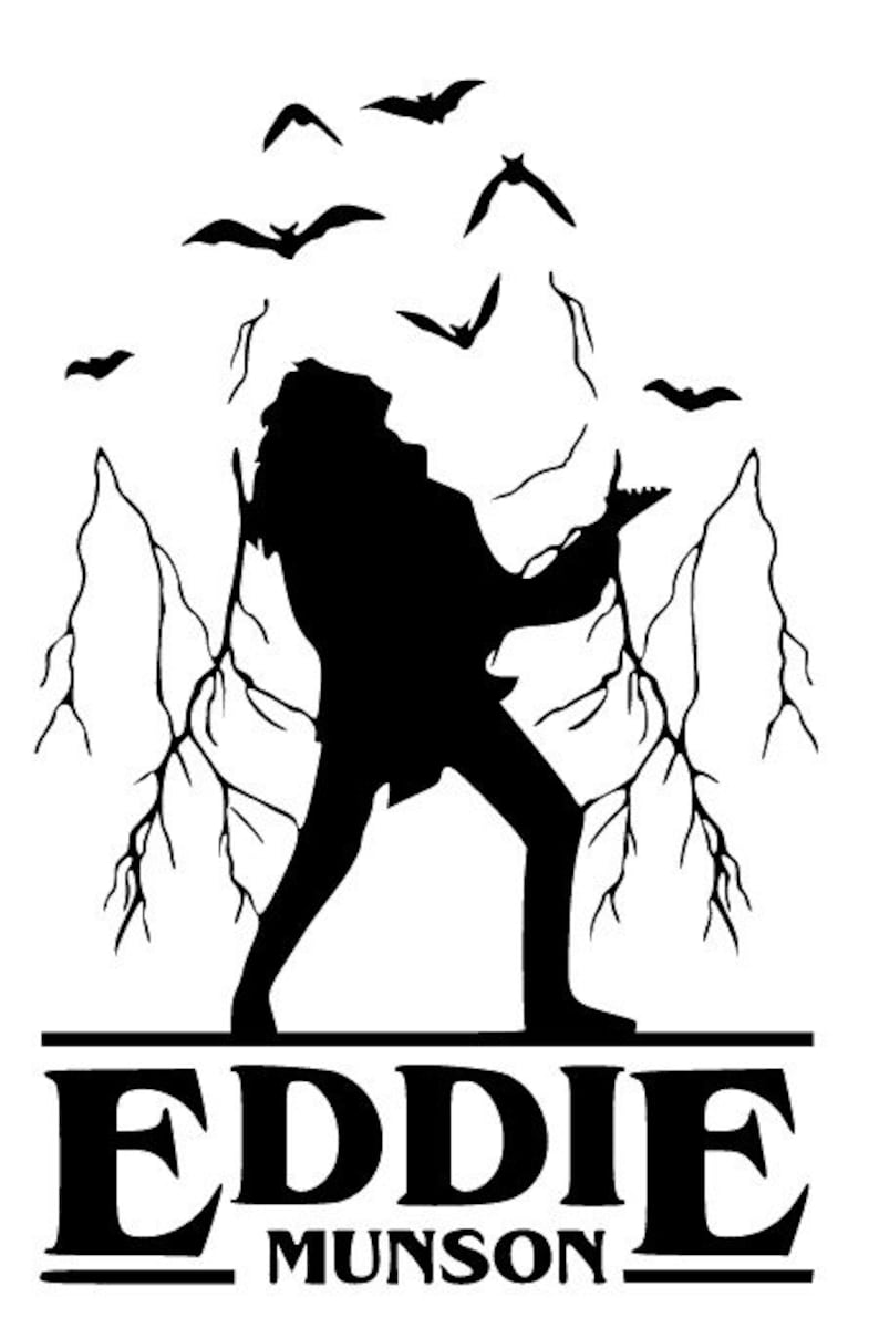Eddie Munson Guitar Stranger Things SVG - Etsy