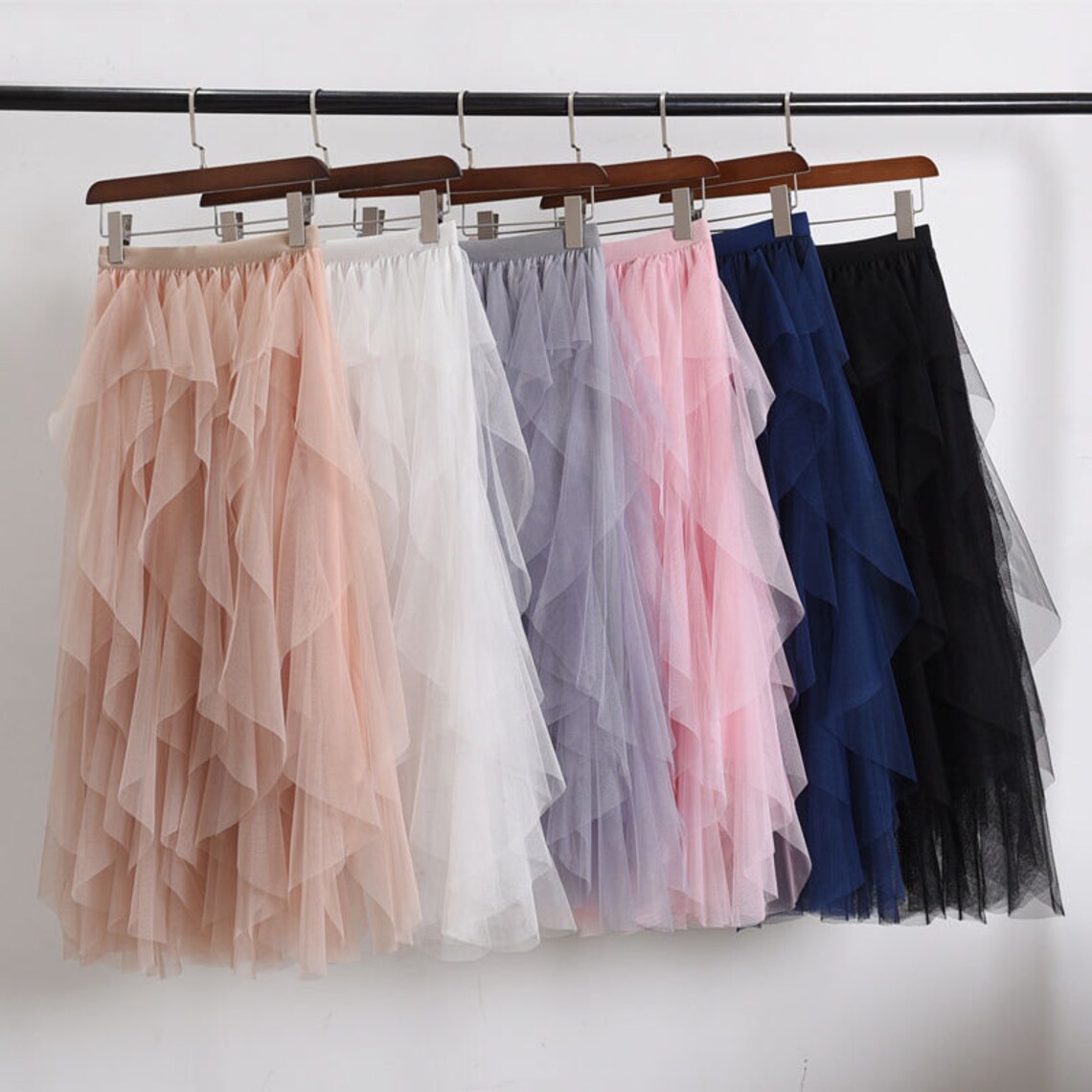 Ruffle Maxi Long Skirt Ruffle Tulle Skirt Tulle Long Skirt - Etsy UK