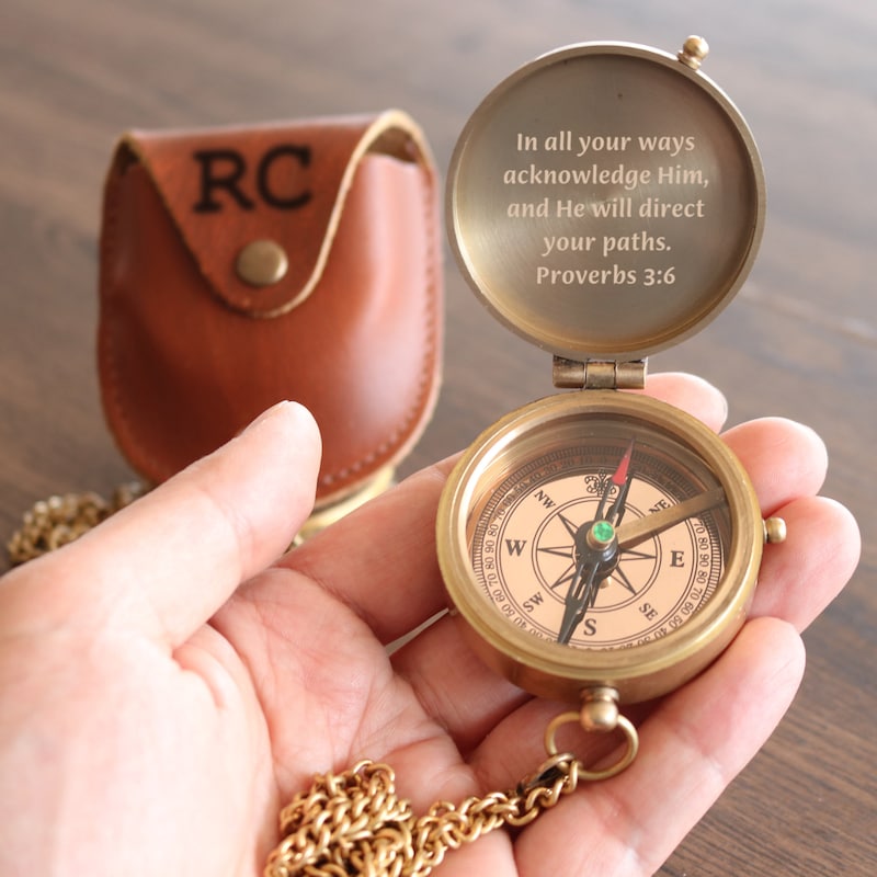Engraved Compass - Etsy