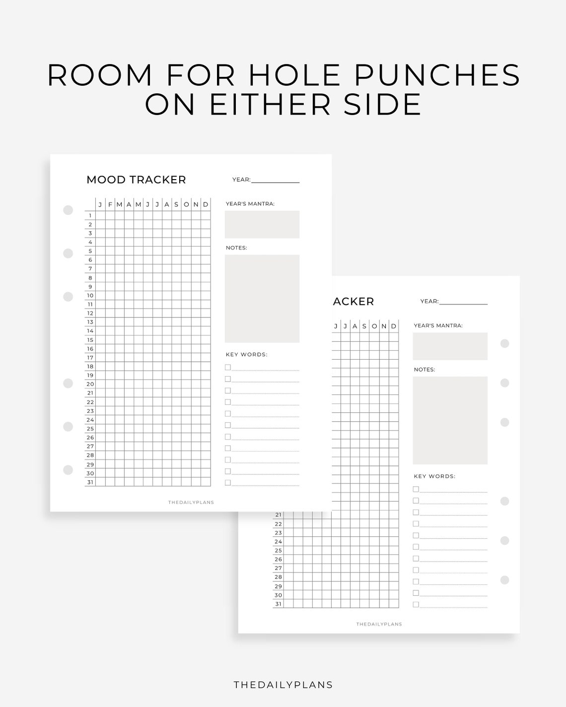 Mood Tracker Printable, Yearly Mood Tracker, Emotions Chart, A4/a5 ...