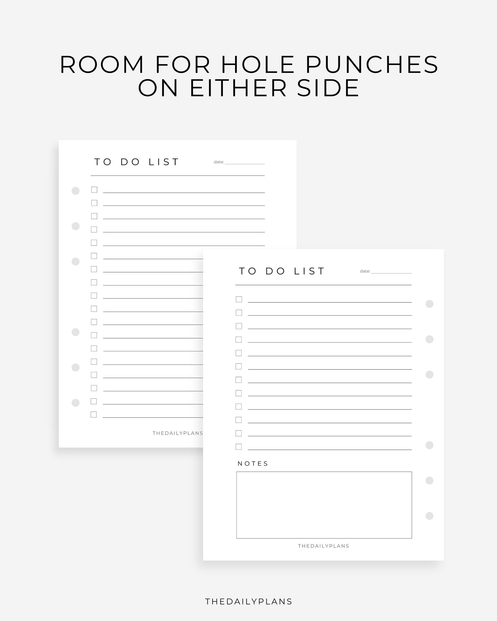Minimal to Do List Printable Simple Tasks List Template - Etsy