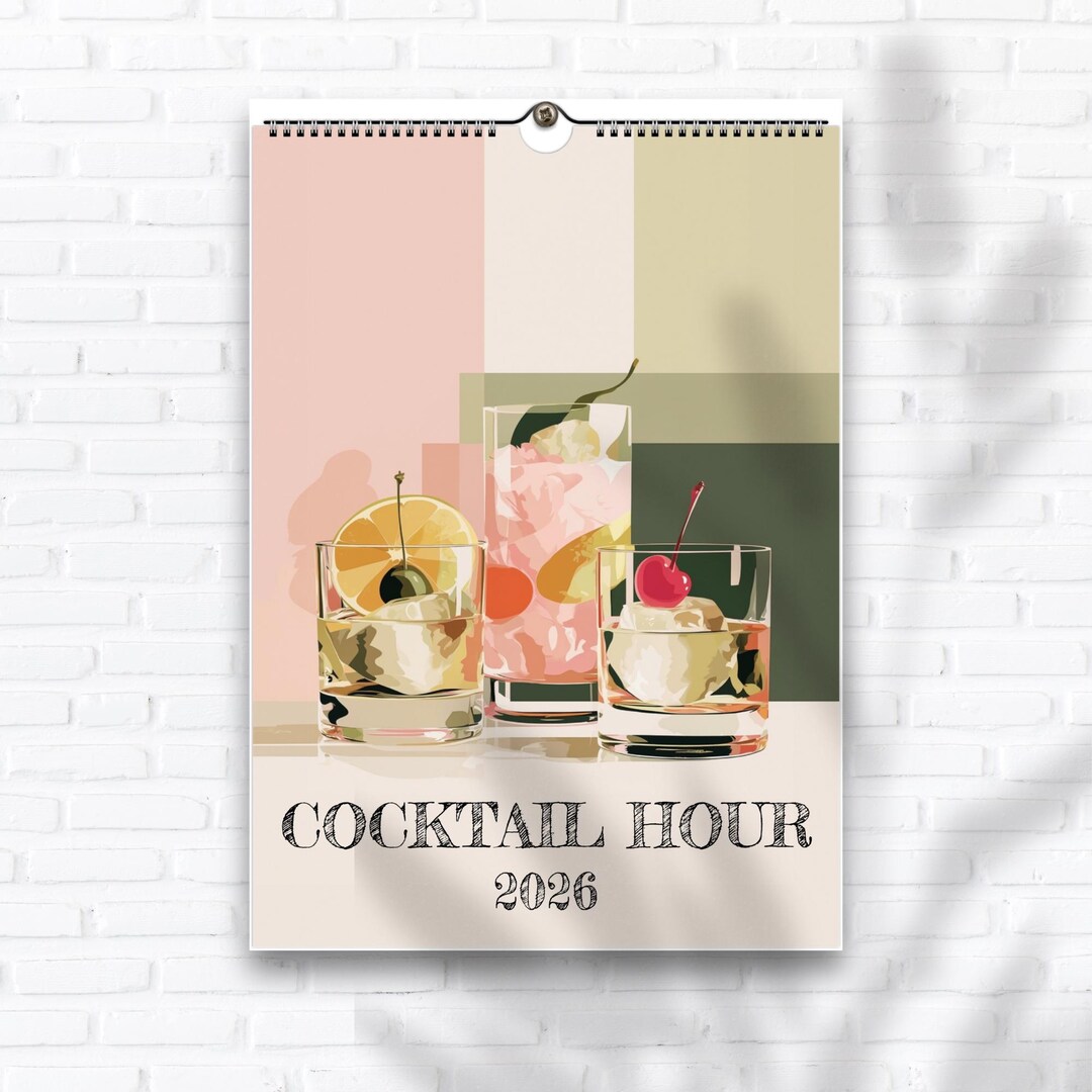 Cocktail Hour | Wall Calendar 2026 | World Cocktails Calendar | EU/UK ...