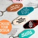 Funny Custom Keychains Trendy Unique Motel Keyring Choose - Etsy