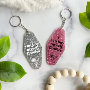 I Can Buy Myself Flowers Keychain Miley Cyrus Flowers Merch Gift for ...