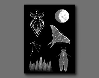 Cryptid Sticker Sheet - Etsy
