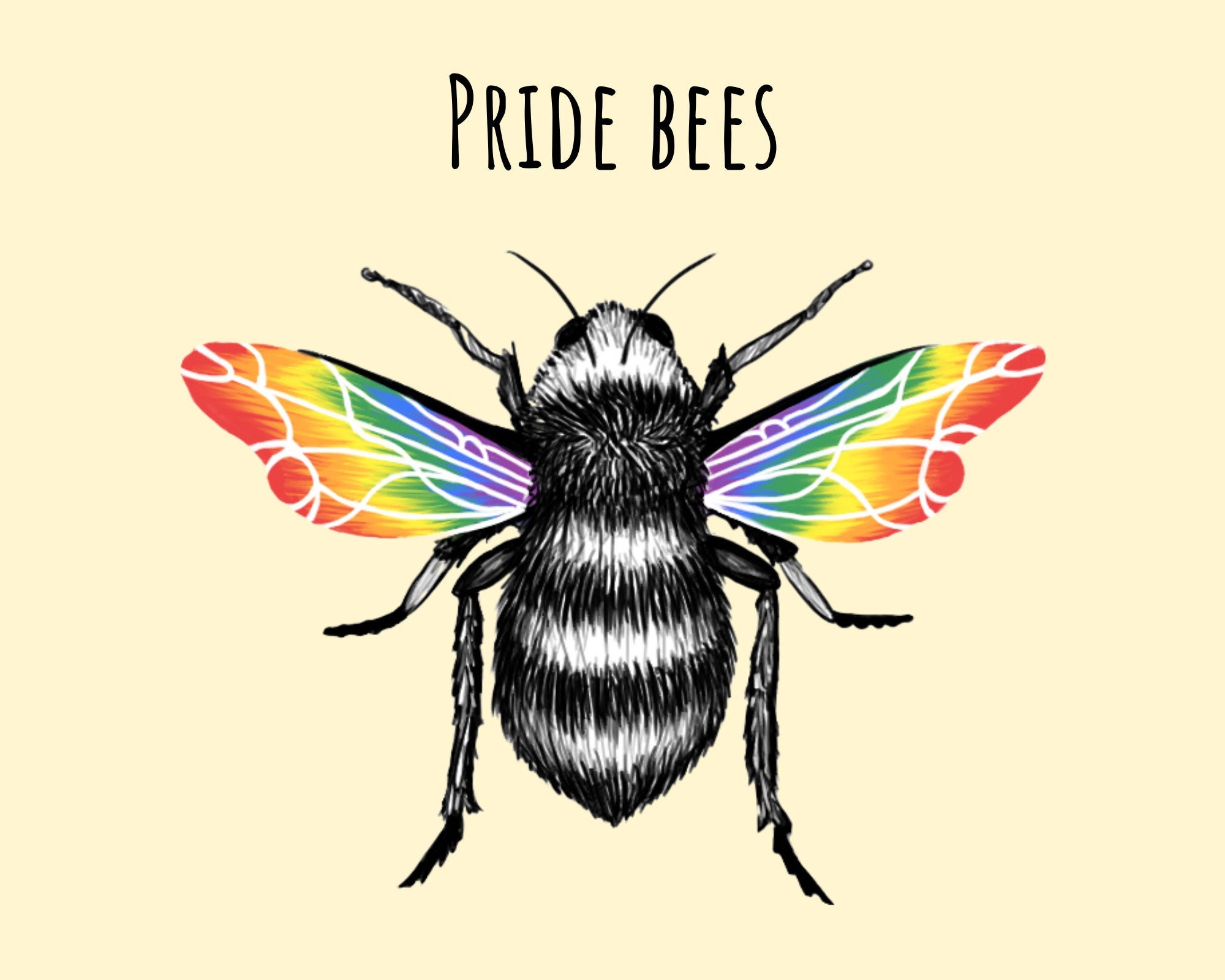 LGBT Bee Stickers Lgbt Pride Month Rainbow Sticker Bees - Etsy