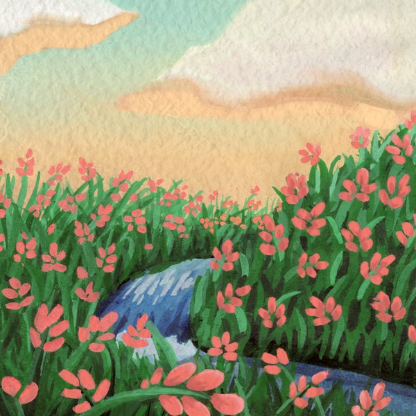 Studio Ghibli Style Print - Etsy Australia