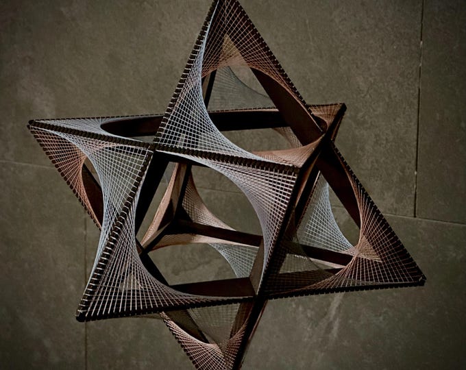 Three Nested Blocks | Astroid String Art | String Art | Solid Platonic ...