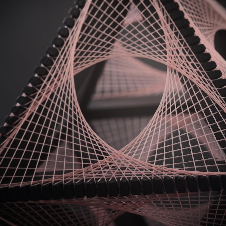 3D String Art DIY Kit – Geometric Sculpture, Craft Decoration - Etsy