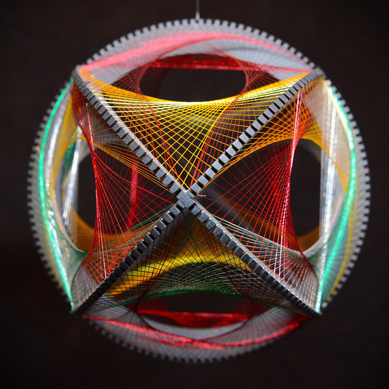 String Art Craft Kit - 3D Space Orb - Rugby Ball Shaped - Create Your ...