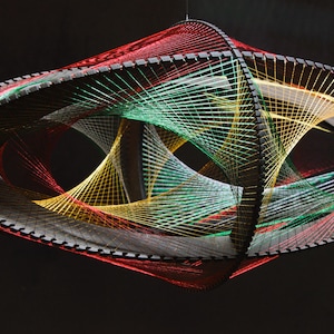 String Art Craft Kit 3D Space Orb Rugby Ball Shaped Create Your Own ...