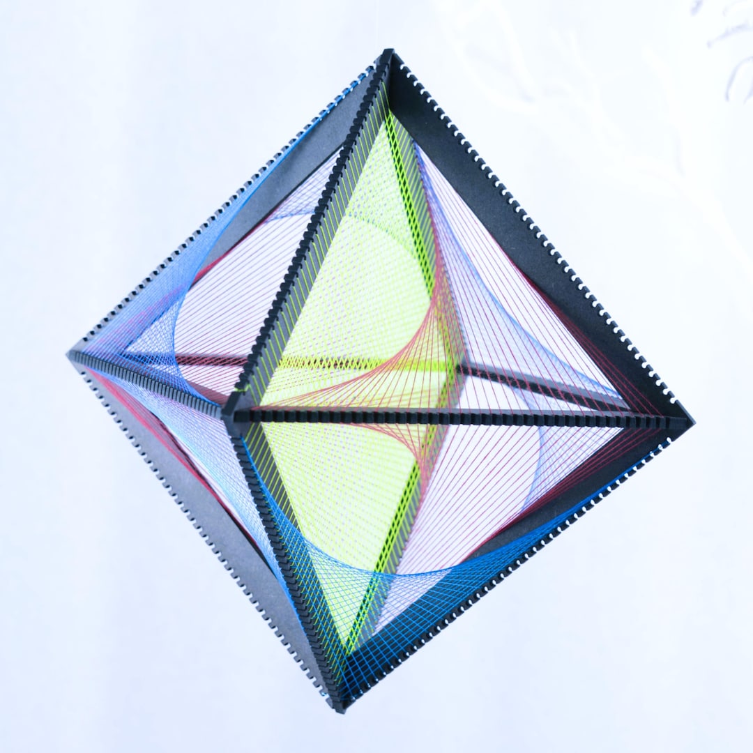 3D String Art Kit – DIY Craft Sculpture (large-200mm) - Etsy