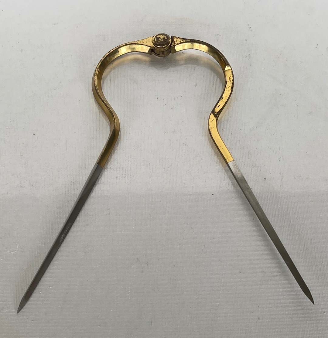 Nautical Chart Plotting Dividers in Brass and Stainless Steel (by W&HC ...