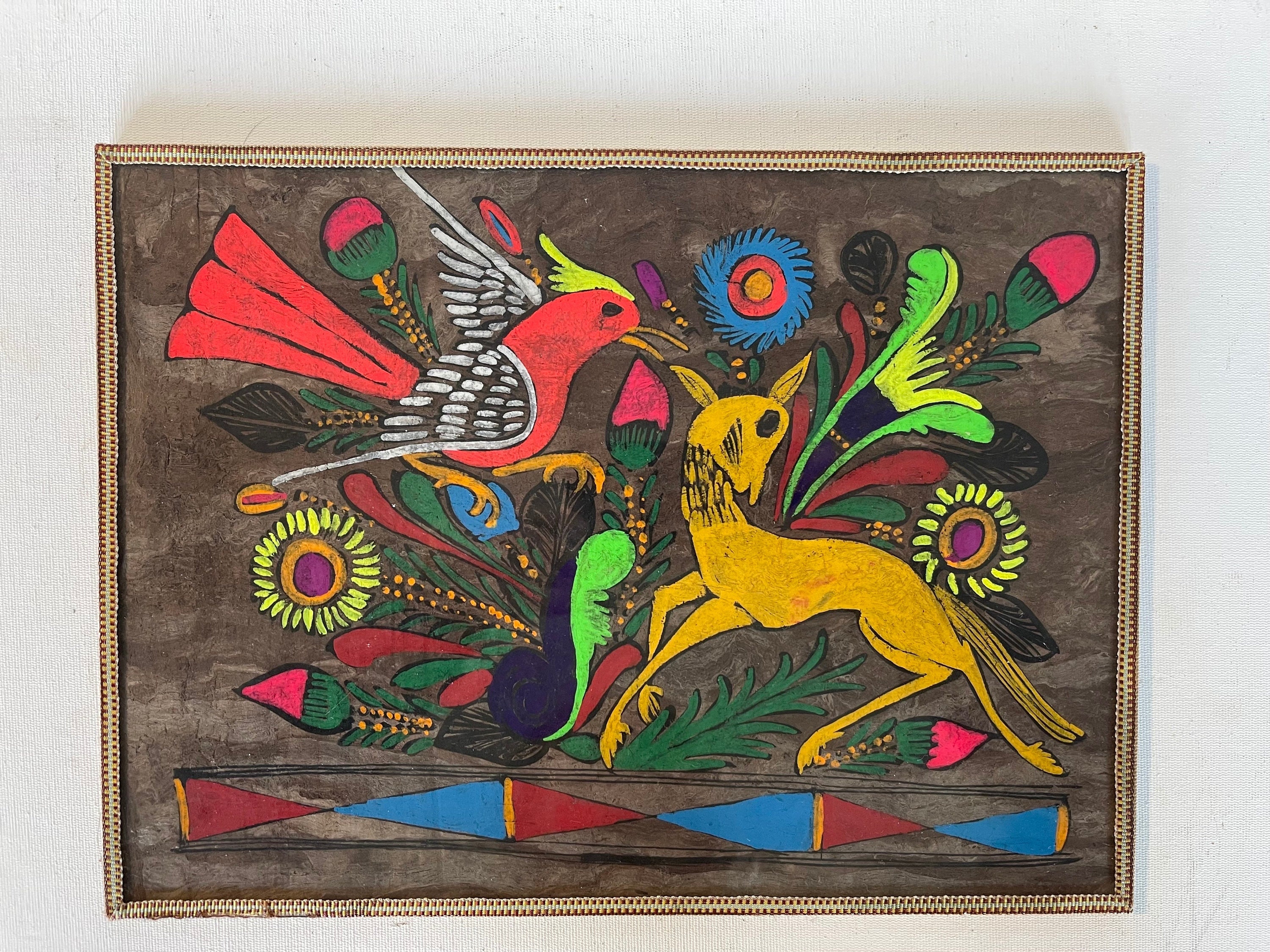 Mexican Folk Art Paintings Animals
